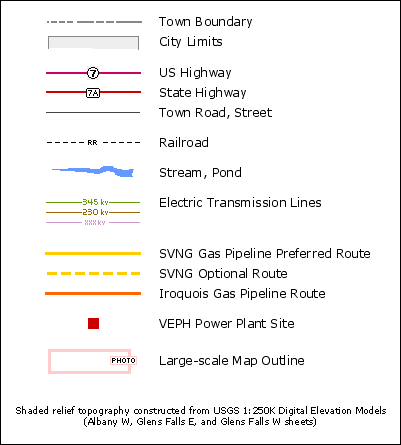 Legend for Towns Maps